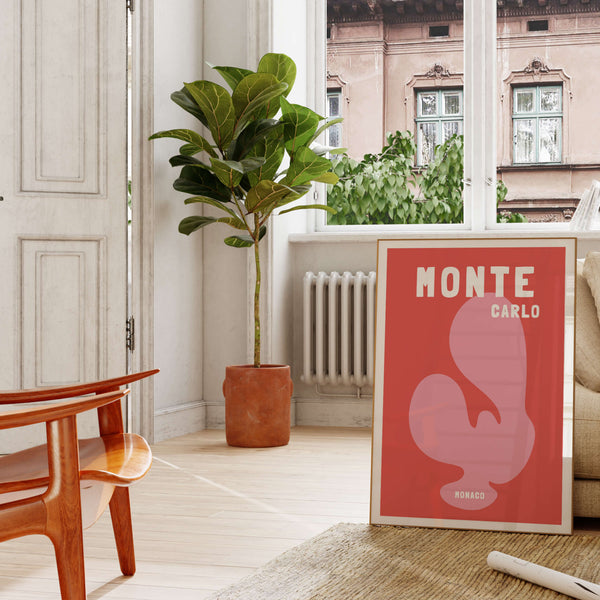 Monte Carlo Travel Print | Assouline-Inspired Monaco Poster | EDGE Wall Art