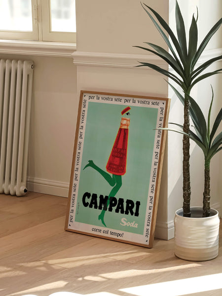 Campari Soda by Franz Marangolo Print. - Bar Cart Art Nouveau Print ...
