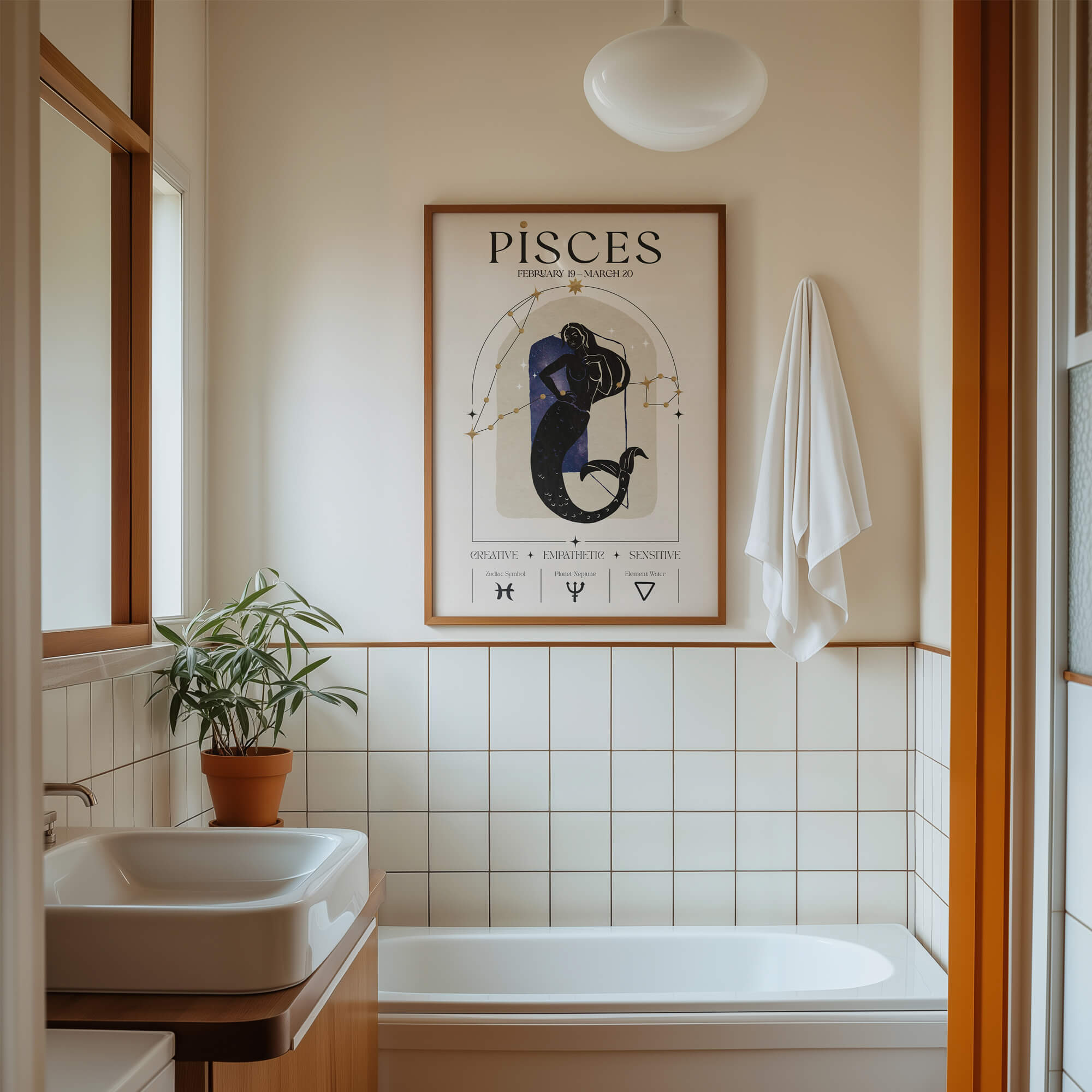 Pisces Zodiac Wall Art | Astrology Print Australia | EDGE Wall Art