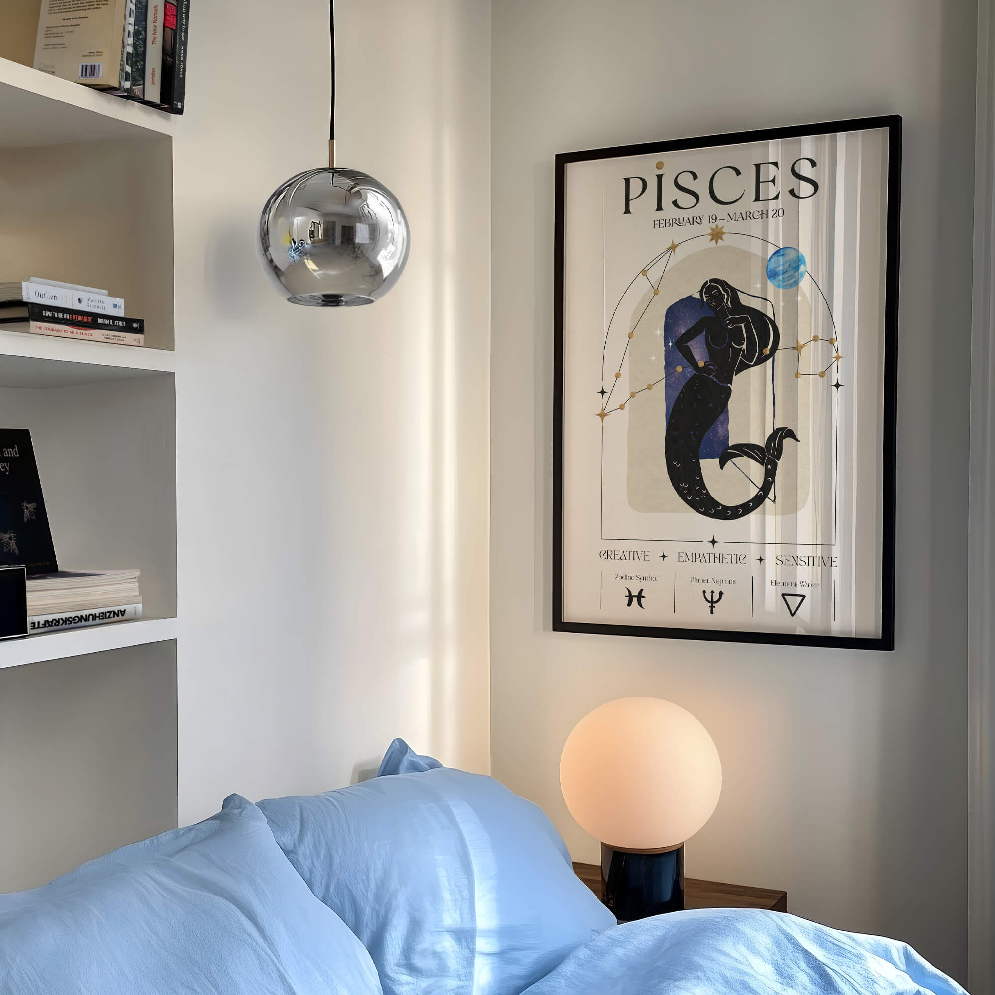 Pisces Zodiac Wall Art | Astrology Print Australia | EDGE Wall Art