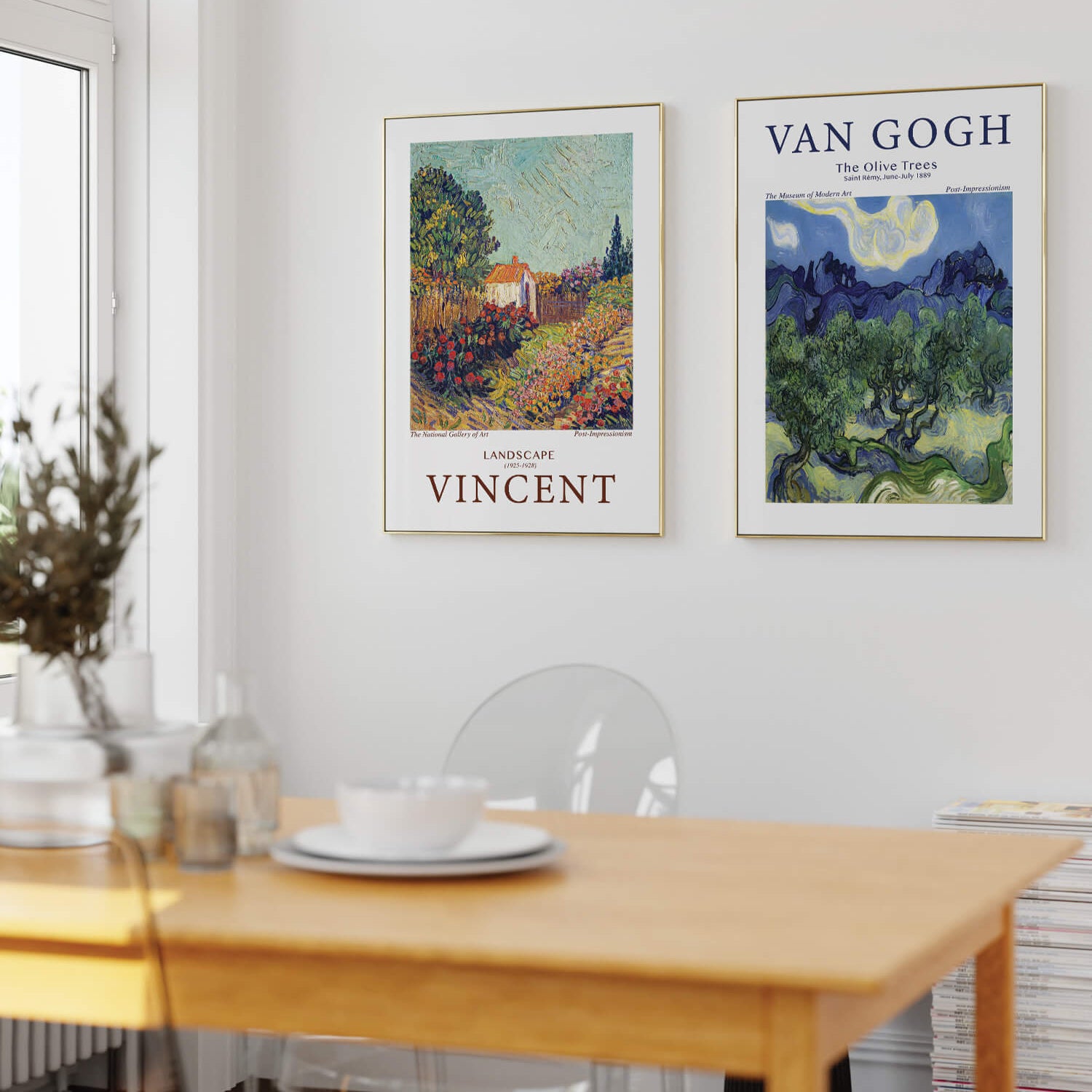 2X Vincent Van Gogh Bundle Exhibition Prints | Olive Trees & Landscape ...