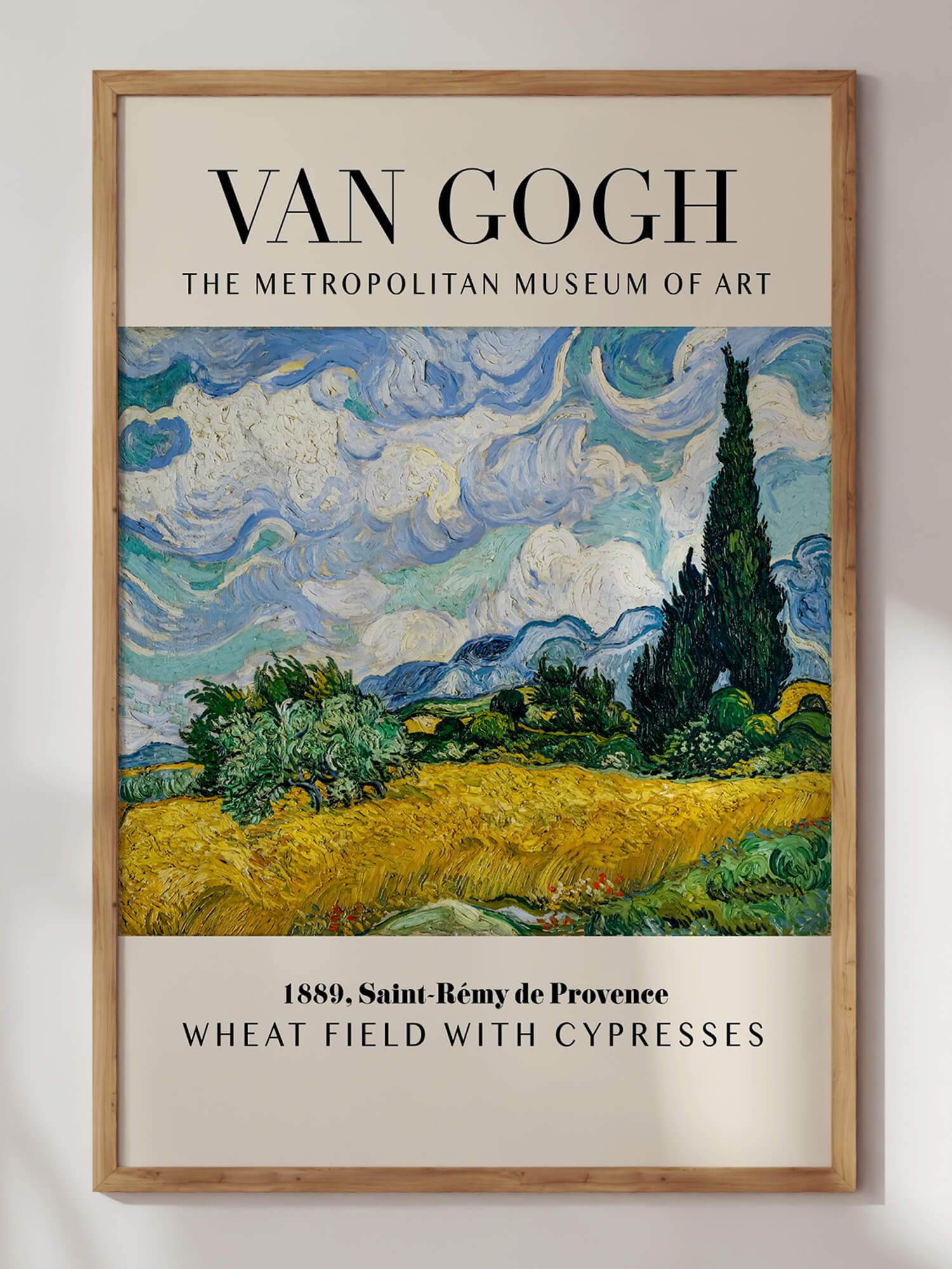 Starry Night & Wheat Field Posters - Vincent Van Gogh bundle Exhibition ...
